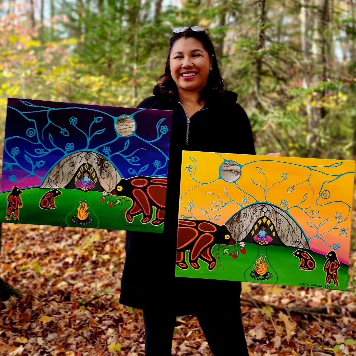 Paintings Portfolio – AMBER WABOOSE - OJIBWE ARTS